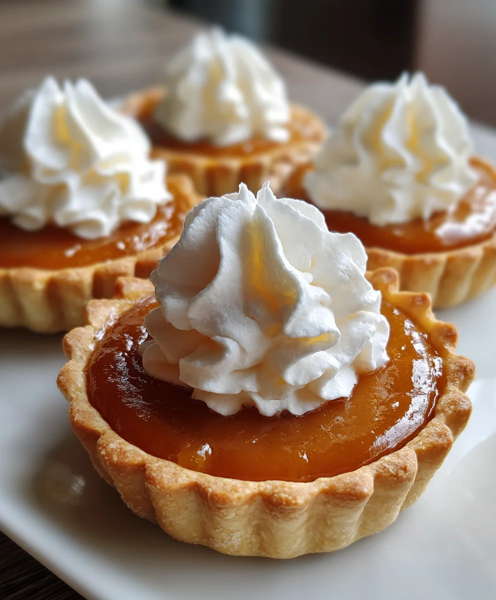 Mini Pumpkin Pies Sweet Filling - Simply Quick Bites