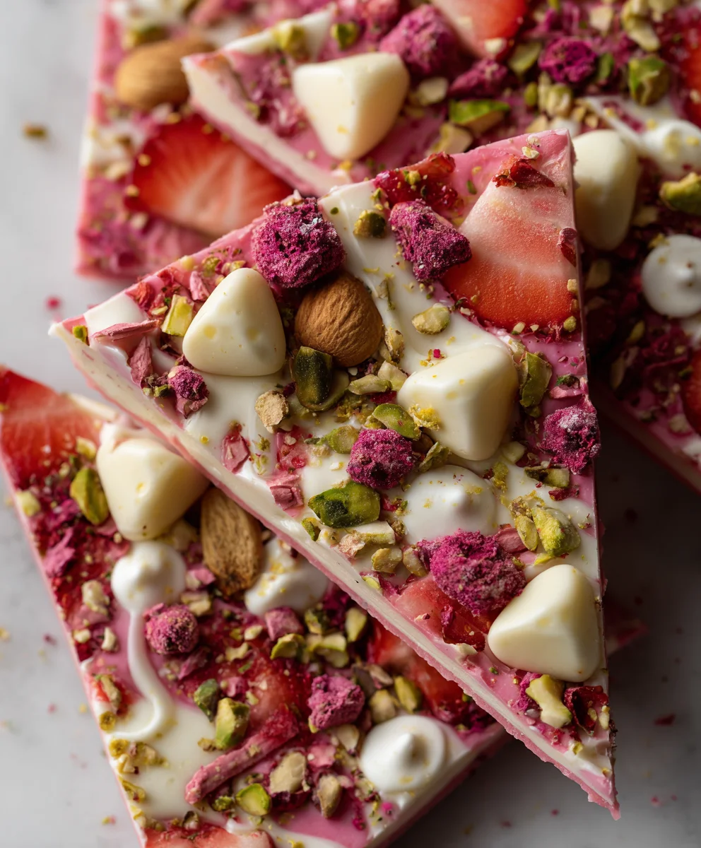 Valentine’s Pink White Chocolate Bark - Simply Quick Bites